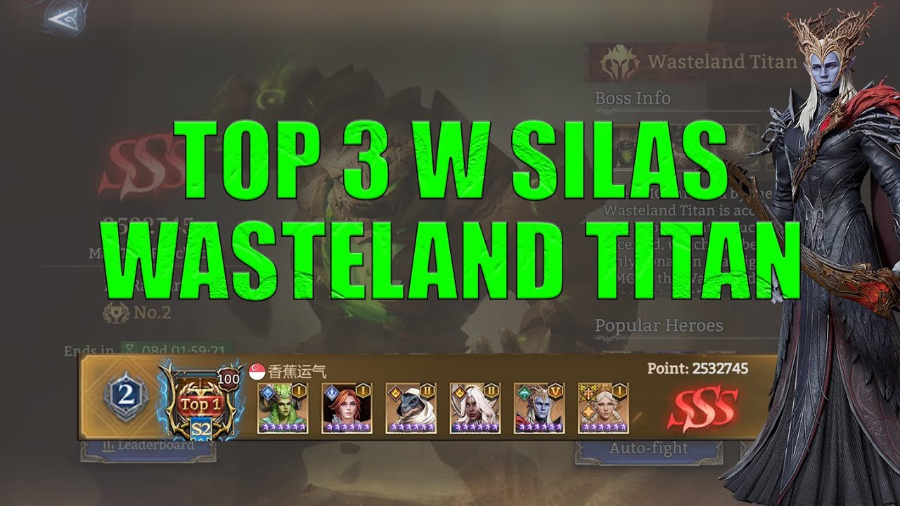 The Push for Top 3 in Wasteland Titan Codex [Watcher Of Realms] - YouTube