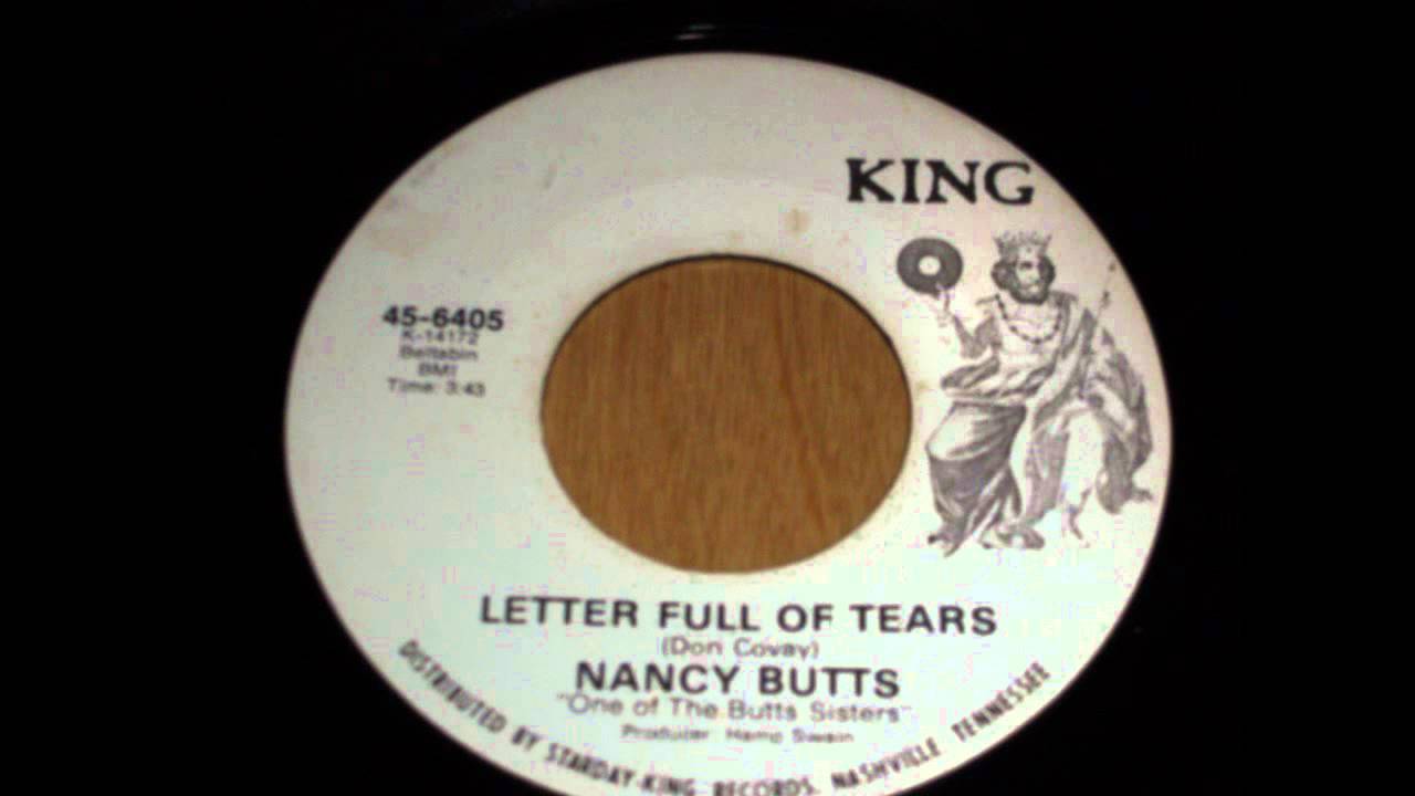 Nancy Butts - Letter full of tears - YouTube