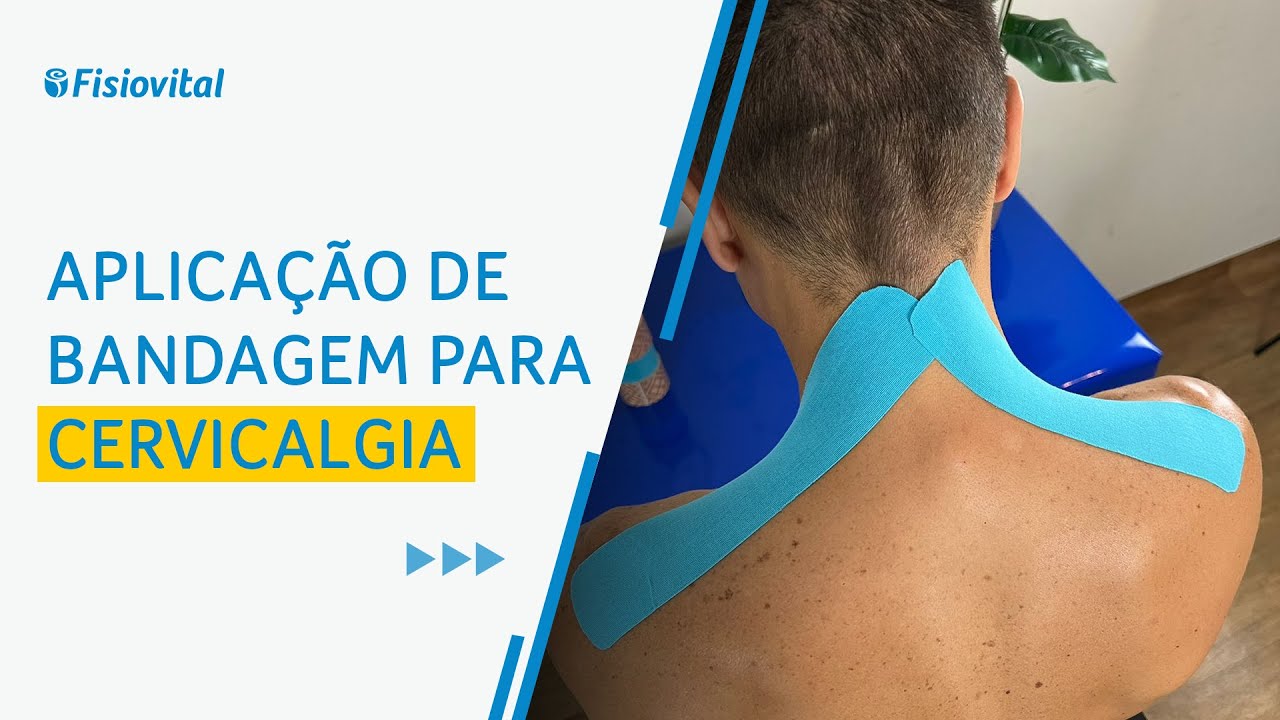 Aplicação de bandagem para cervicalgia! | Fisiovital - YouTube