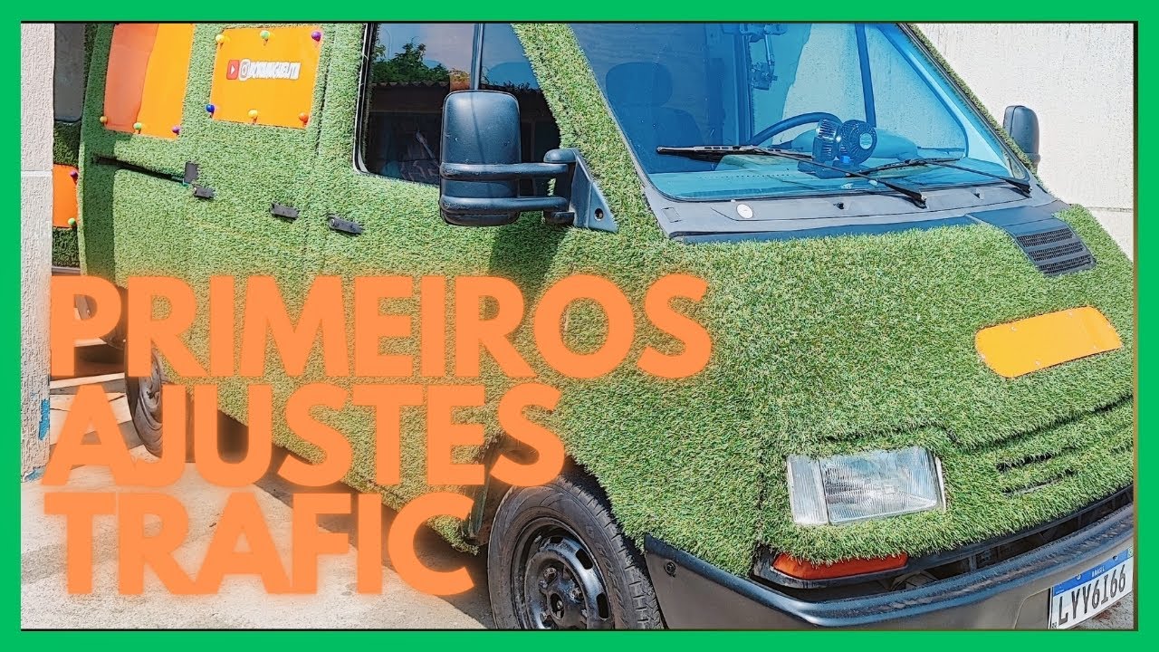 Primeiros ajustes na van coberta com grama sintética mais famosa do ...