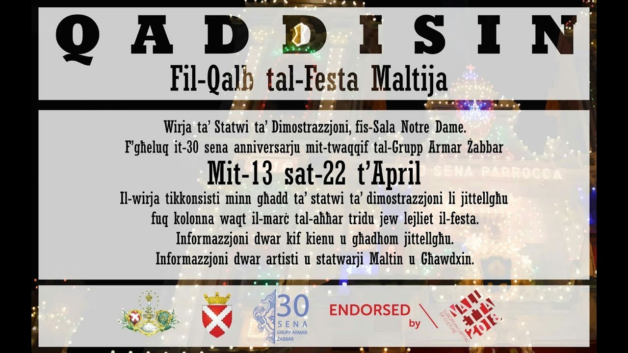 Esebizzjoni 30 Sena Grupp Armar Parrocca Haz-Zabbar - QADDISIN fil-Qalb ...