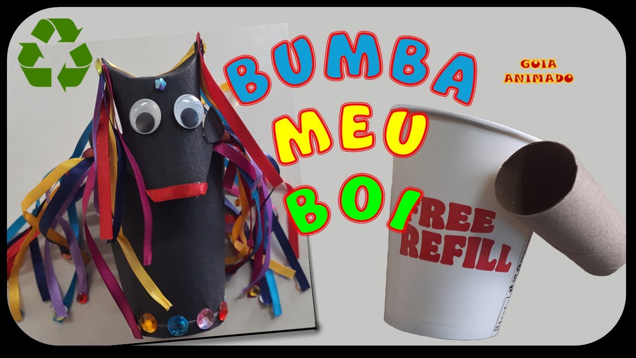 FOLCLORE SUSTENTÁVEL: BUMBA-MEU-BOI fácil e simples de fazer || DIY ...