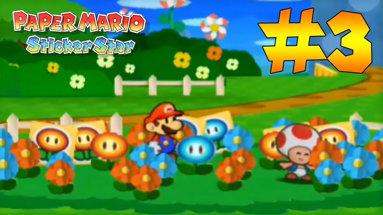 Paper Mario Sticker Star| Walkthrough Español | Parte 3 "Papel Vs ...