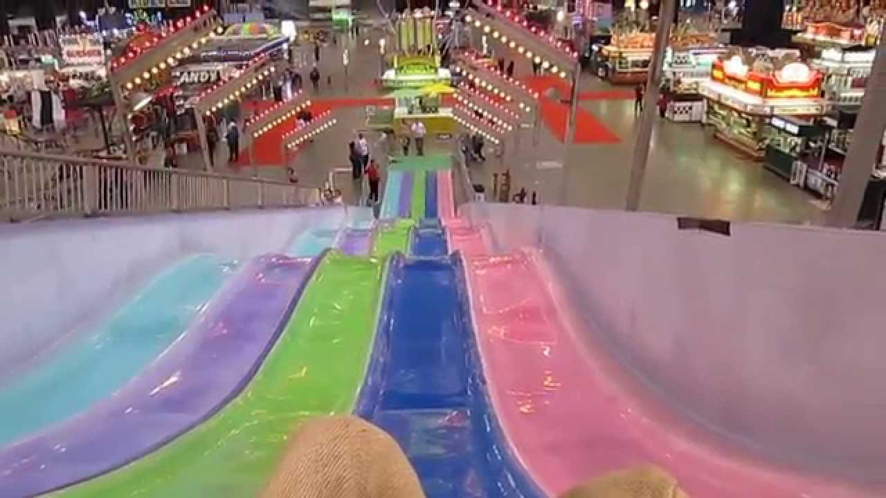State Fair Slide POV, IX Indoor Amusement Park2015 - YouTube