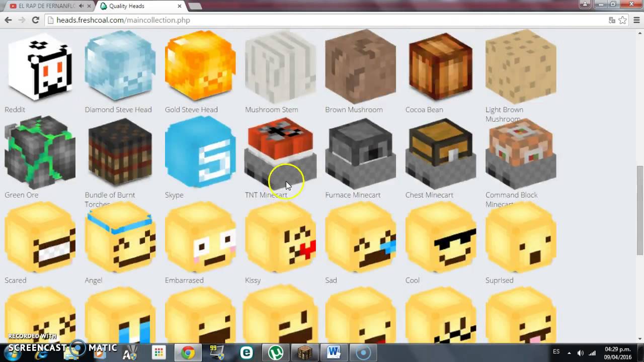 Cabezas de DECORACION para minecraft 1.8.8 - YouTube