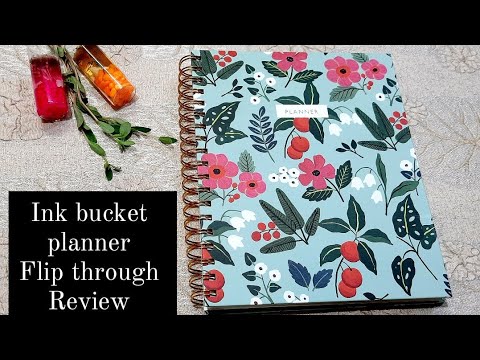 Ink bucket planner REVIEW in depth Flip through review||Undated planner ...