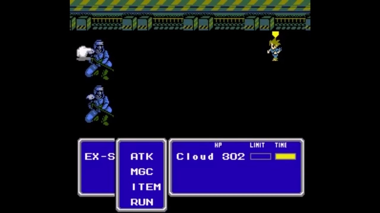 Final Fantasy VII - Fighting - NES Demake Version - YouTube