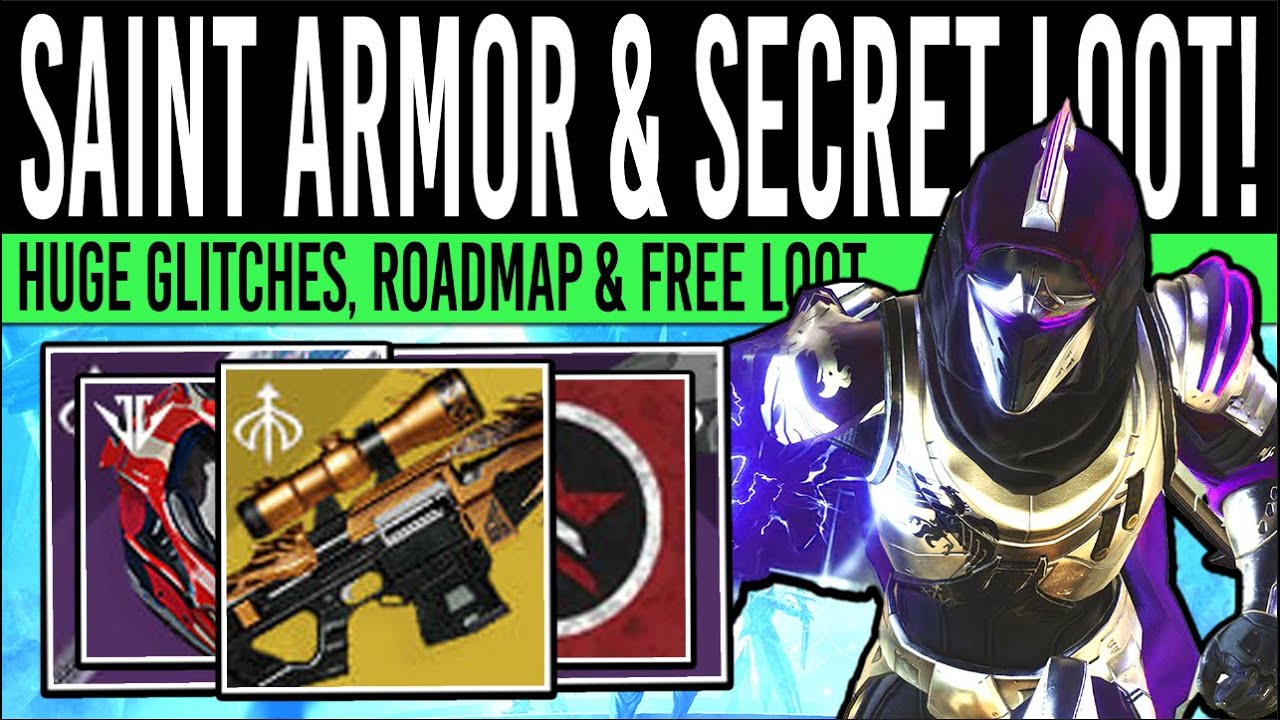 Destiny 2: CONTENT ROADMAP & SAINT ARMOR! Huge GLITCHES, Free Emblem ...
