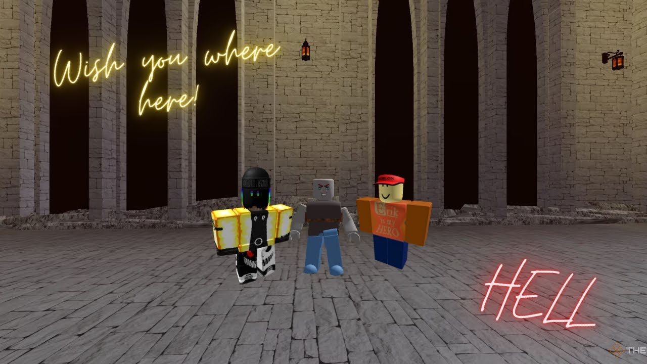 Playing Roblox Chained Together with Friends! - YouTube