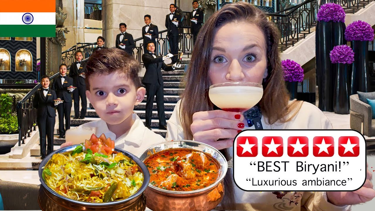 SHOCKING INDIAN FOOD!! | 5 Star Luxury Indian Dinner Experience! - YouTube