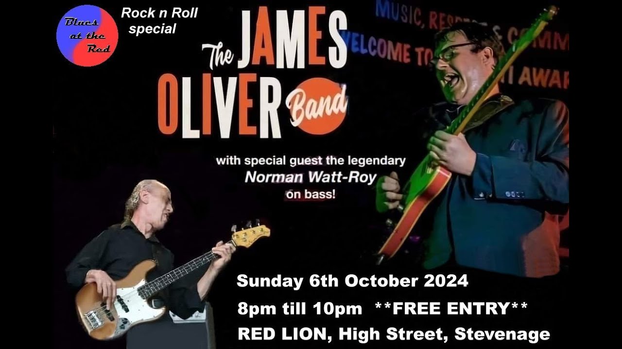 James Oliver Band feat. Norman Watt-Roy playing Blues at the Red - YouTube
