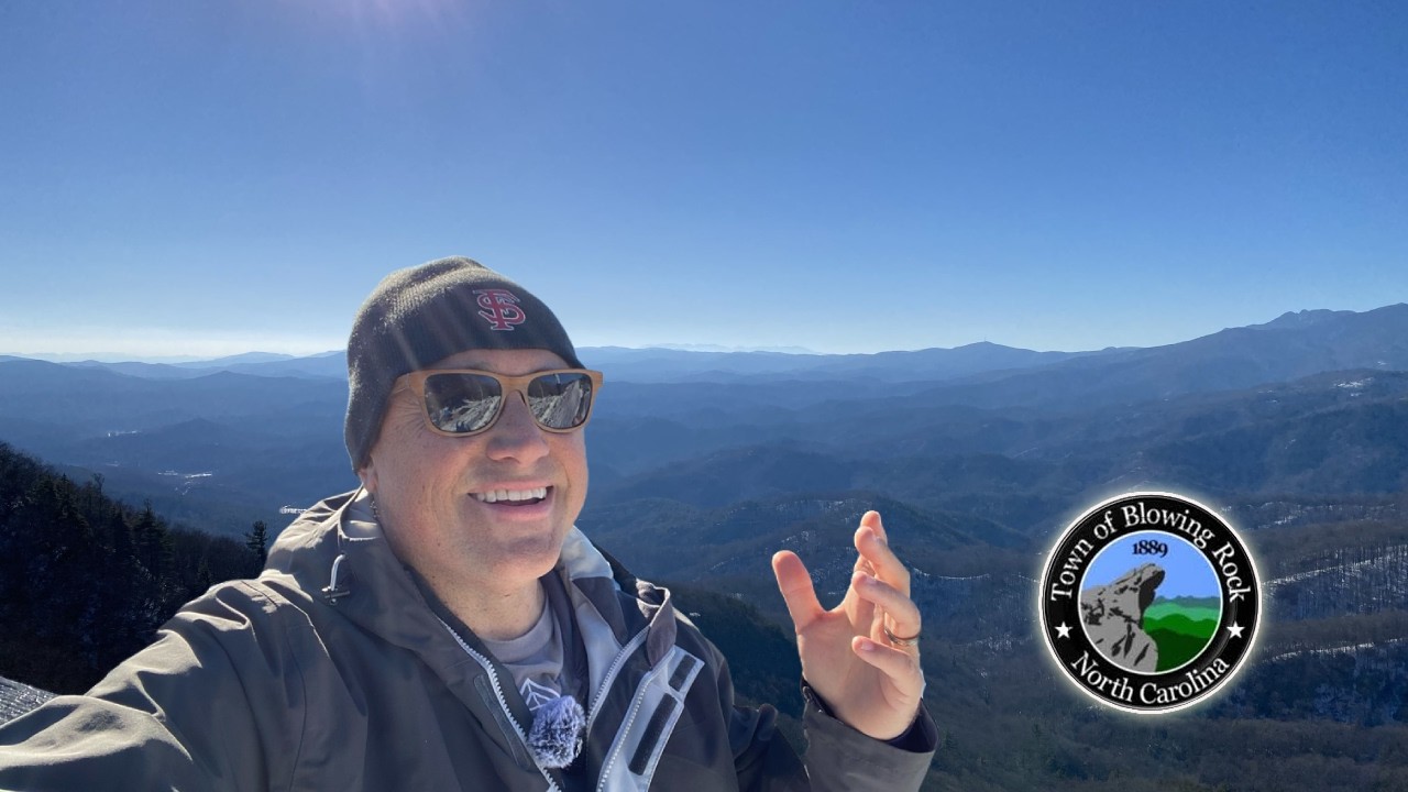 Fantastic Mountain Town Of Blowing Rock NC | Legendary Cliff | Snow ...