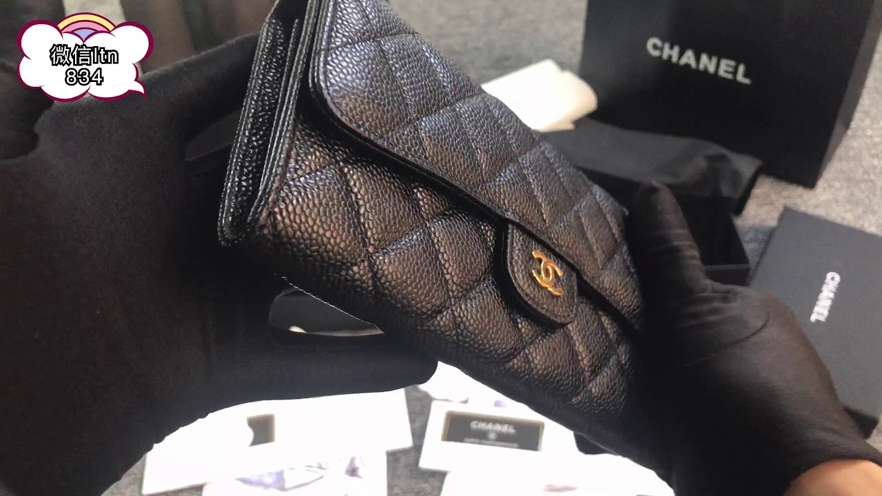 Chanel Chanel CF ball pattern long clip gold and silver buckle ...