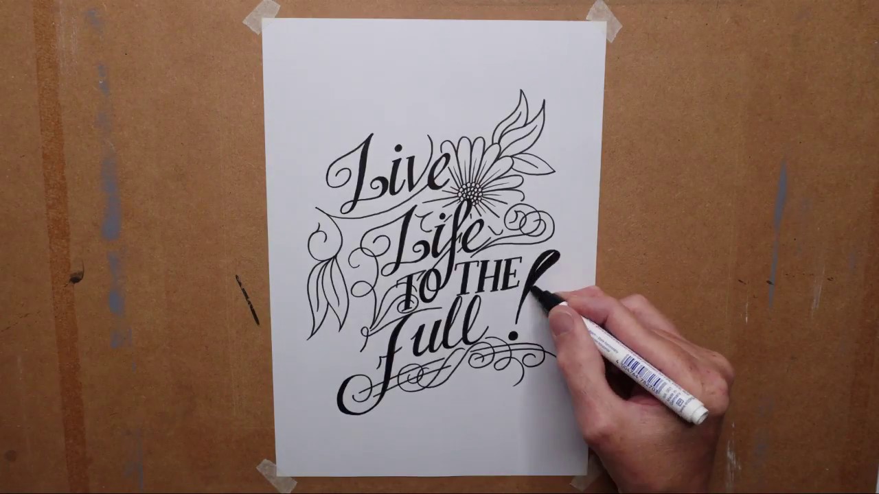 Hand Drawn Typography #2 - YouTube