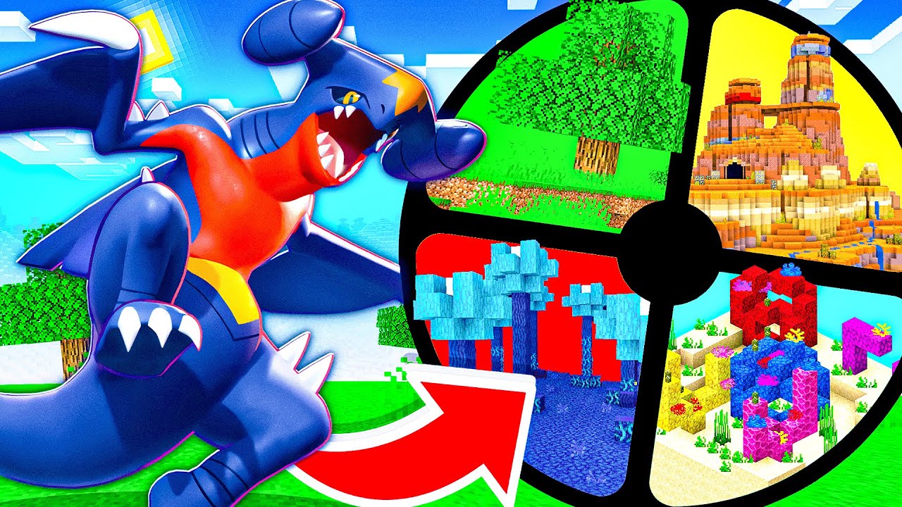 SPINNING A WHEEL to Decide Which BIOME We Catch POKÉMON in Minecraft ...