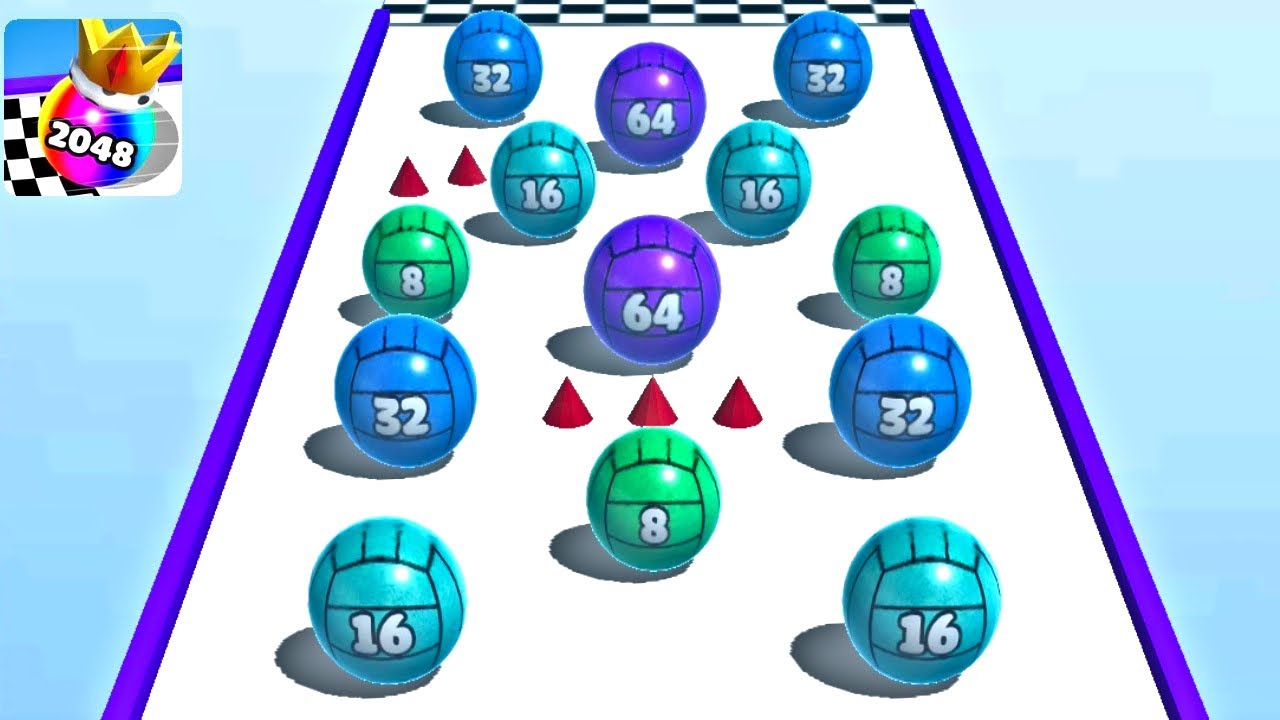 Ball Merge 2048 - 3D Ball Run ! All Levels Gameplay (1072-1076) android ...