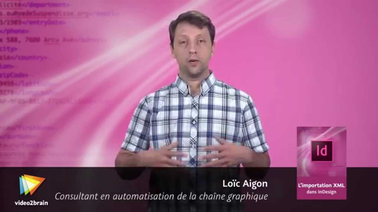 L'importation XML dans Adobe InDesign : trailer | video2brain.com - YouTube