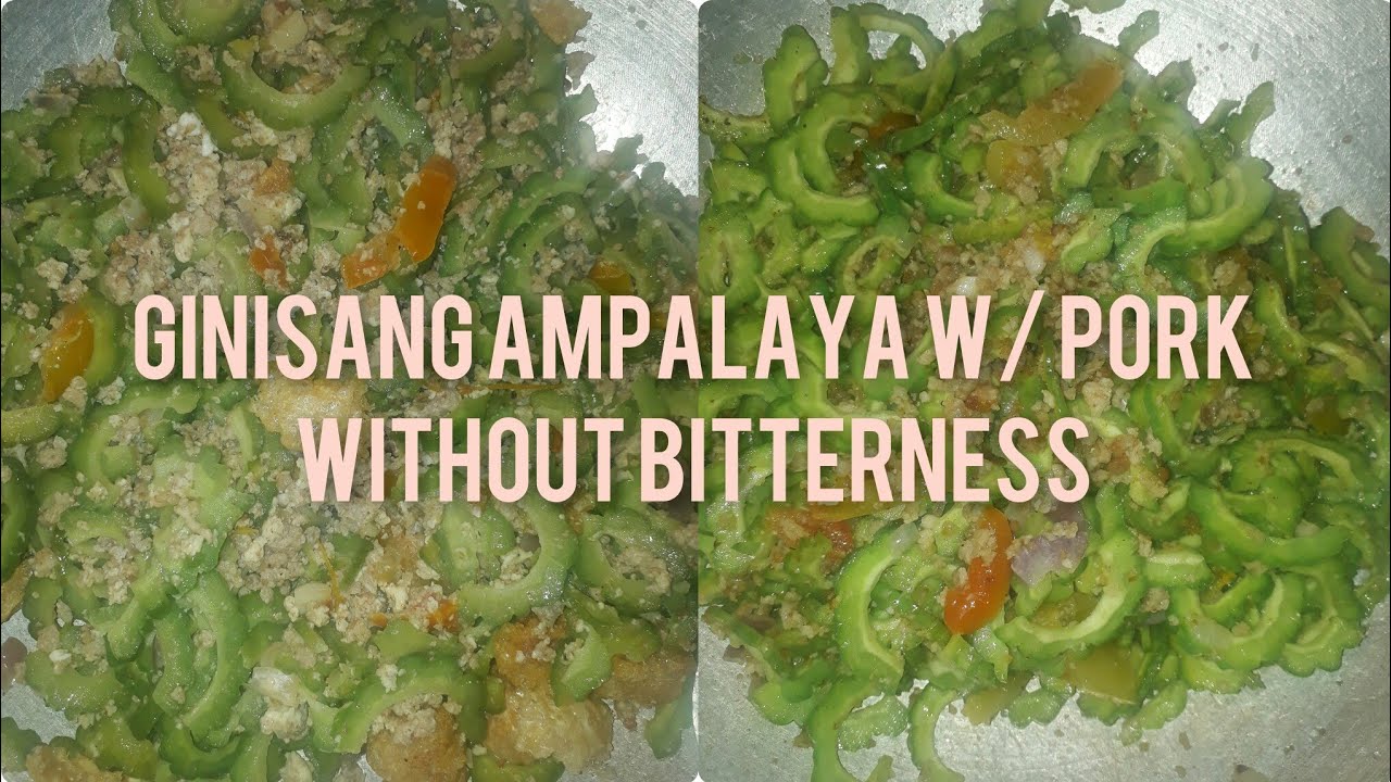 How to Cook Ginisang Ampalaya with grilled pork?/How to remove the ...