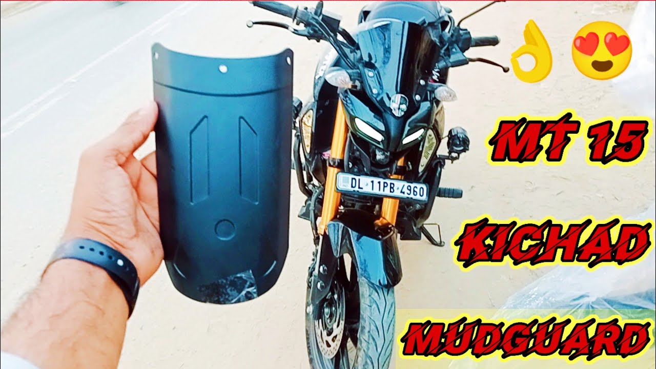 MT-15 Kichad mudguard || installation || ( front or back ) - YouTube