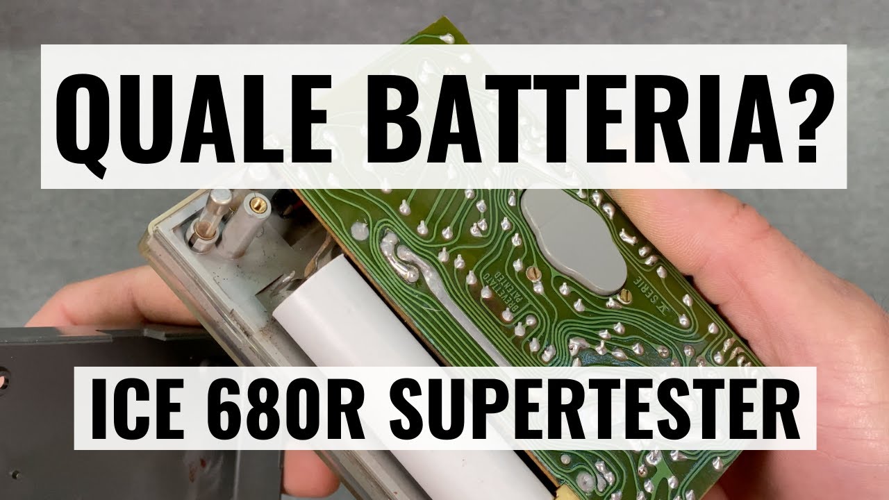 Supertester 680R ICE prima serie Sostituzione batteria - YouTube