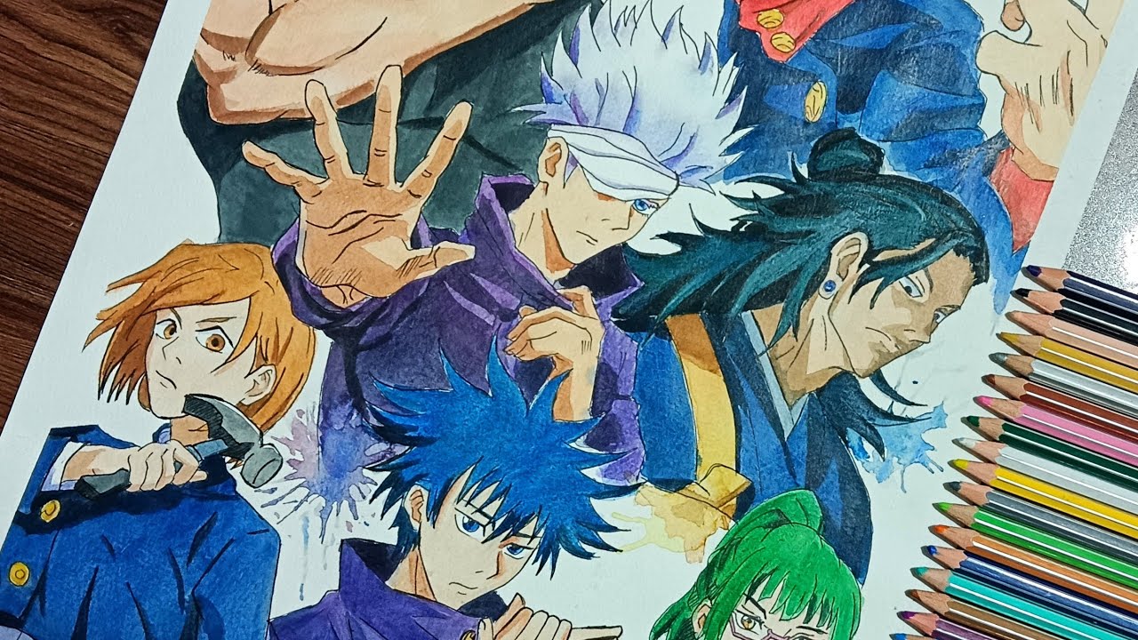 How To Draw Jujutsu Kaisen ll JJk ll Art D Verse ll #jujutsukaisen # ...