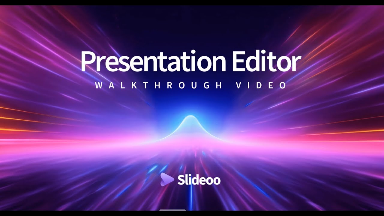 Presentation Editor Walkthrough Video - Slideoo AI - YouTube