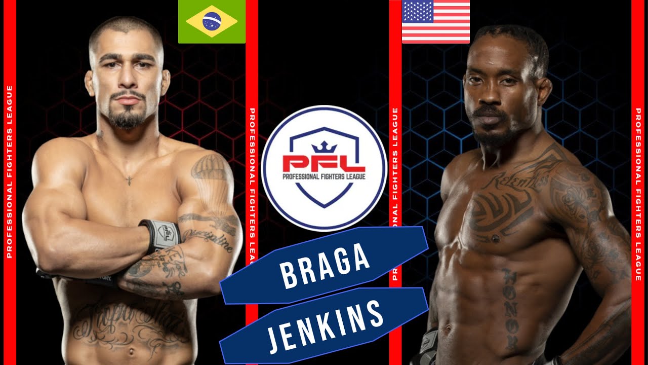 GABRIEL BRAGA vs BUBBA JENKINS FULL FIGHT PFL - YouTube