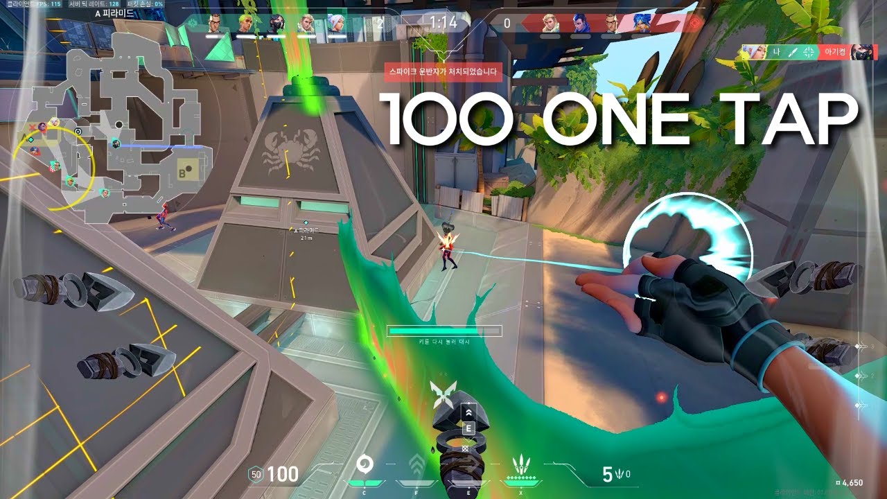 Valorant 100 one tap - YouTube