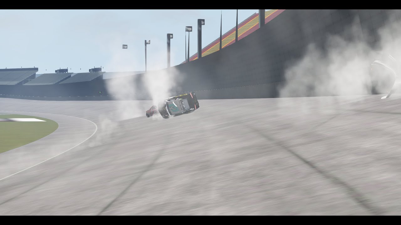 Austin Dillon's 2021 Michigan Crash Re-enactment (BeamNG Drive) - YouTube