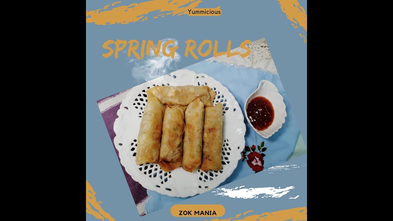Chicken Spring Rolls Recipe| Make and Freeze Spring Rolls| Zok Mania| # ...
