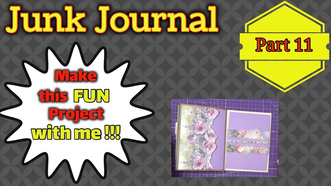 Junk Journal tutorial - Part 11. - YouTube