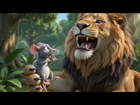 #Jungle ke ser aur chuha cartoon