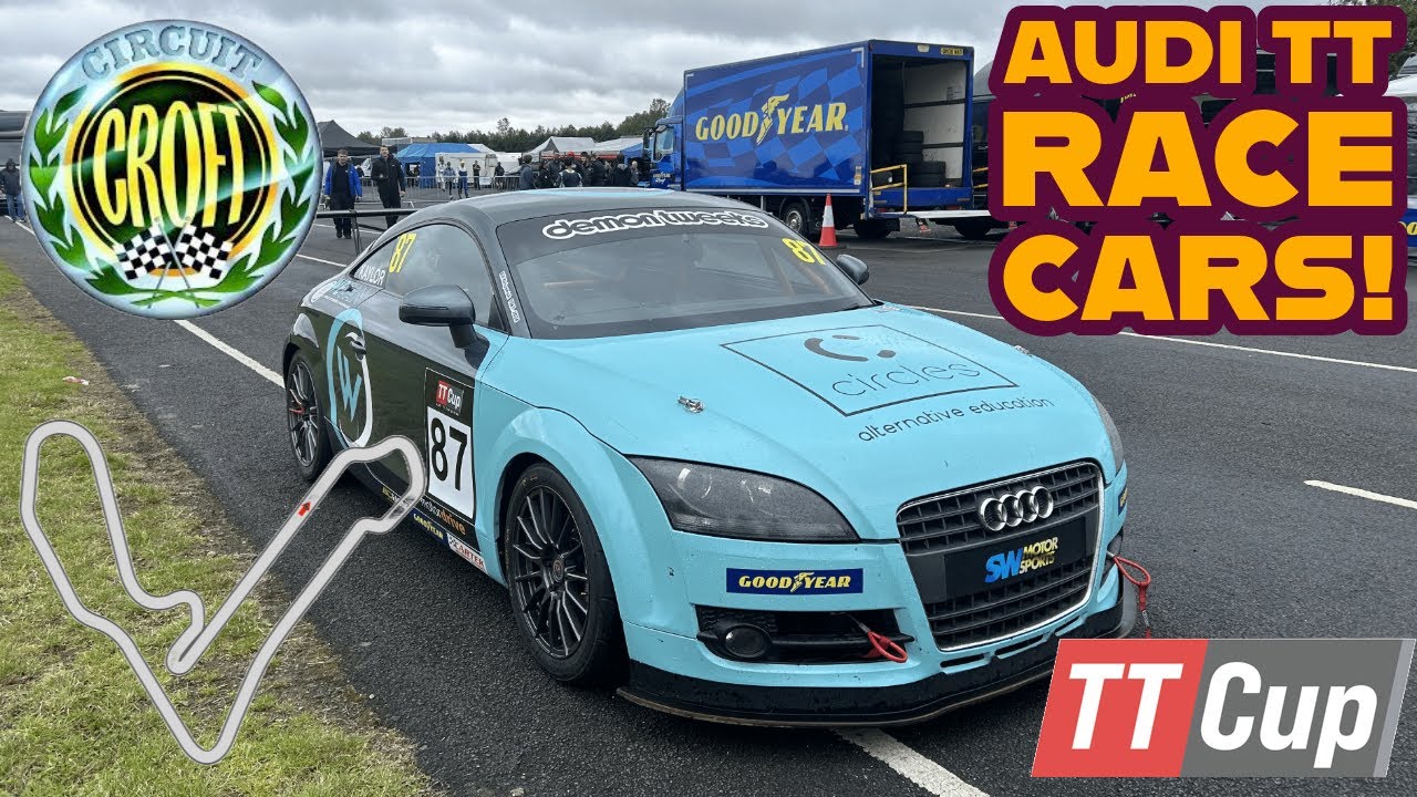 Audi TT race cars at Croft circuit ! Audi TT cup @ TCR UK - YouTube