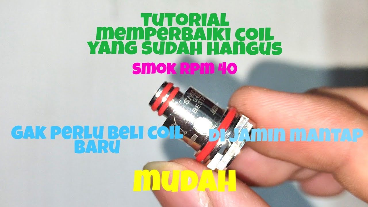 tutorial bongkar dan membersihkan coil smok RPM - YouTube