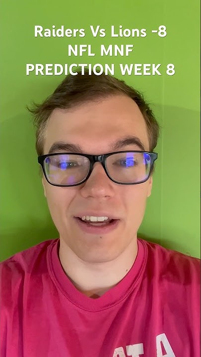 NFL RAIDERS VS LIONS MNF WEEK 8 PREDICTION #shorts - YouTube