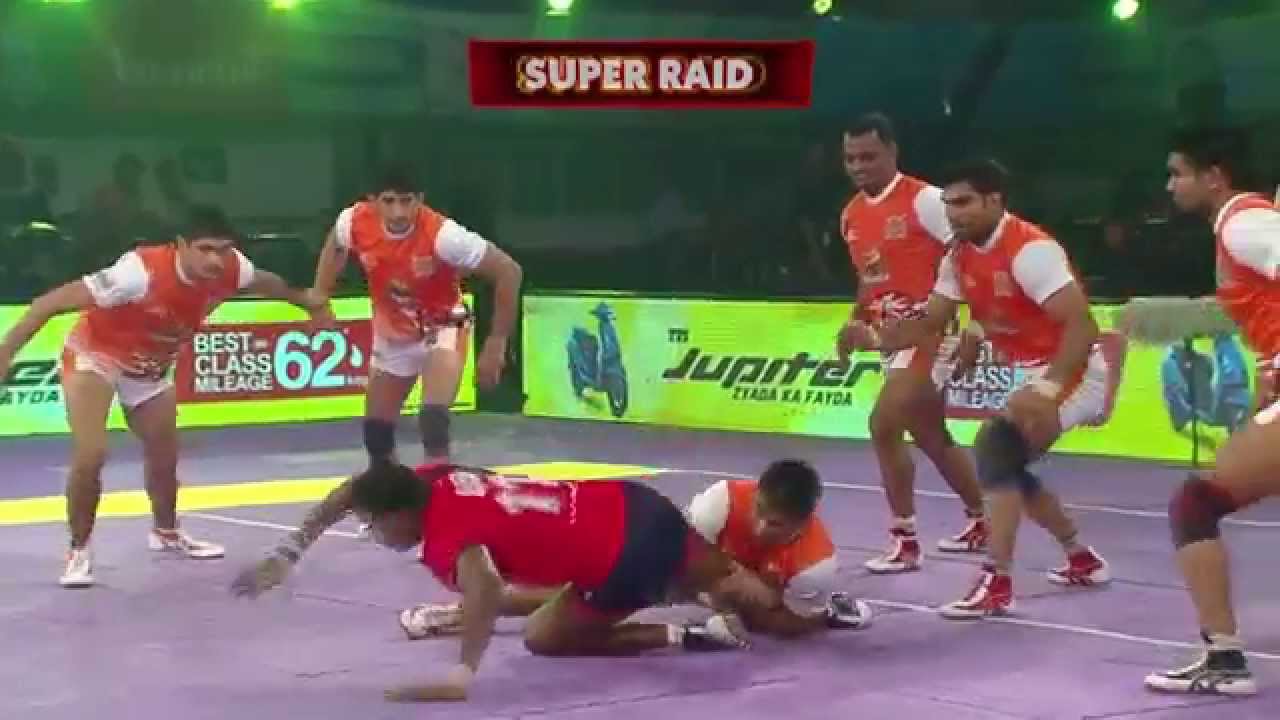 Pro Kabaddi: Kashiling Adake's Super Raid! - YouTube