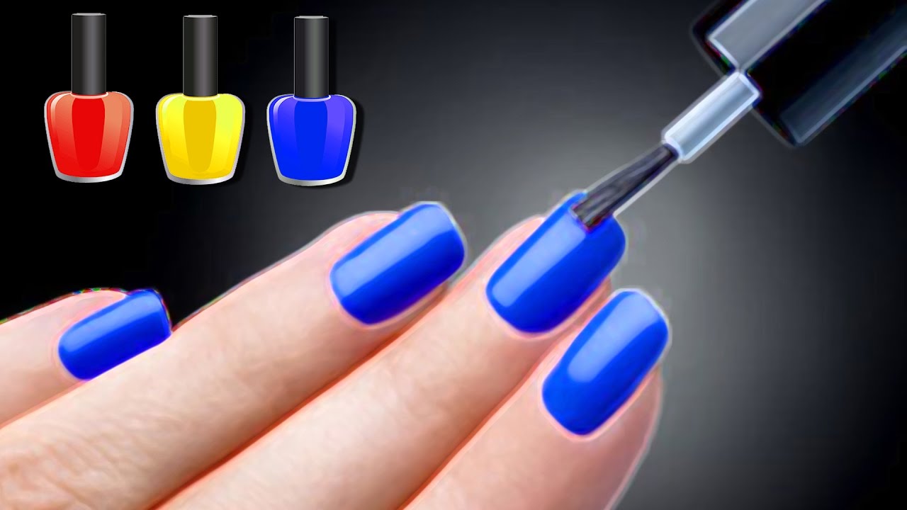 Learn Colors with Surprise Nail Arts | Colours to Kids Children ...