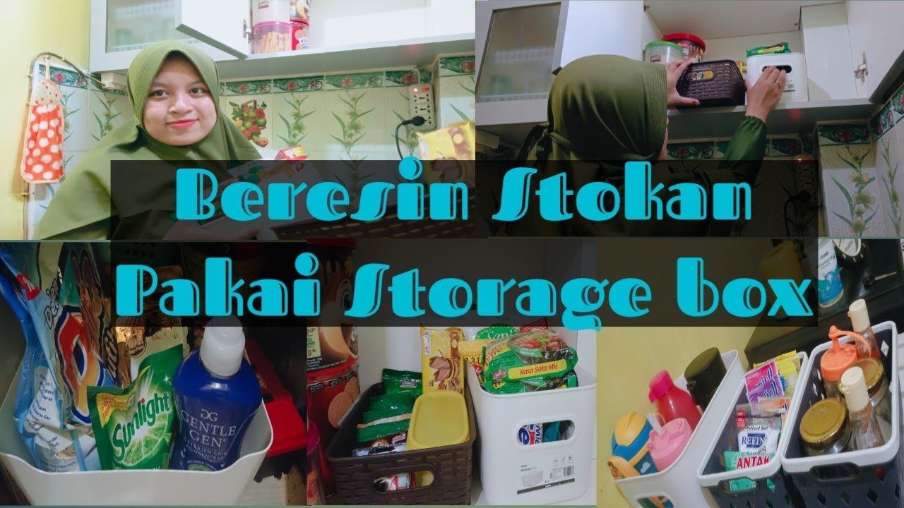 BERESIN STOK BELANJAAN // DAPUR SEMPIT JADI RAPI DAN HEMAT TEMPAT # ...