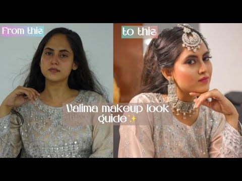 step by step valima makeup look guide tutorial - YouTube