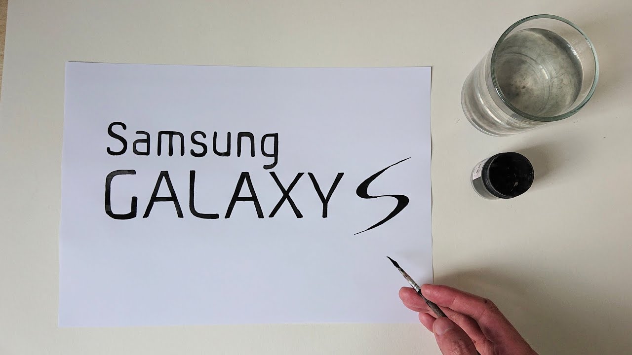 Como desenhar o logotipo do Samsung Galaxy S - YouTube