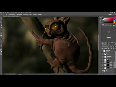 Lemur hybrid concept- ScreenCast (z-brush, maya, photoshop)