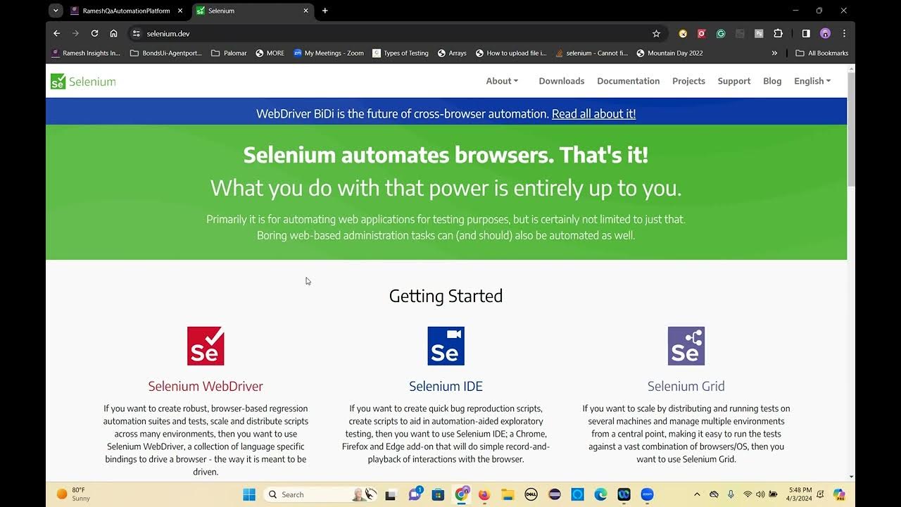 AutomationTools Selenium Cypress PlayWirght Selenium Components Demo APR 03 2024 - YouTube