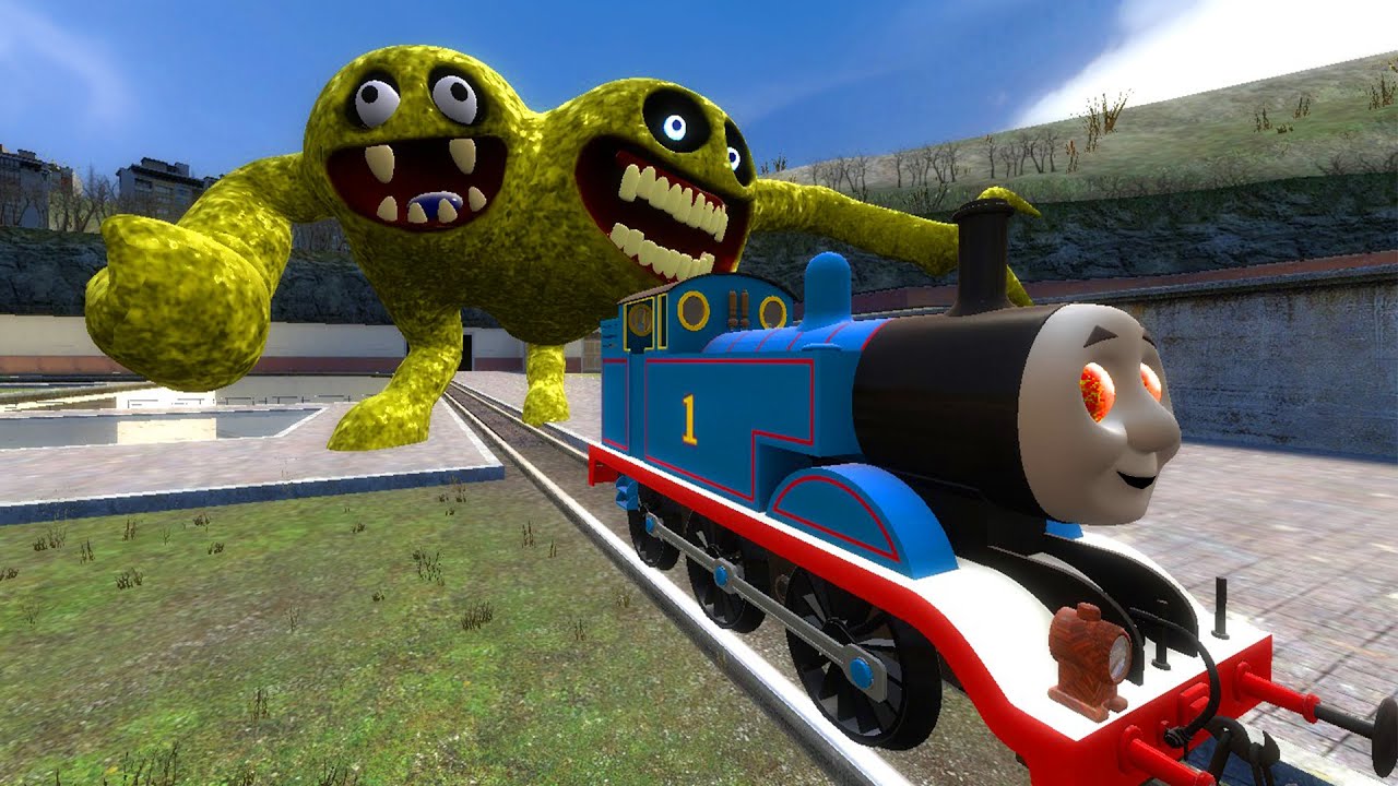 Building a Thomas Train Chased By Roblox Depraved Innyume Smiley Bosses ...