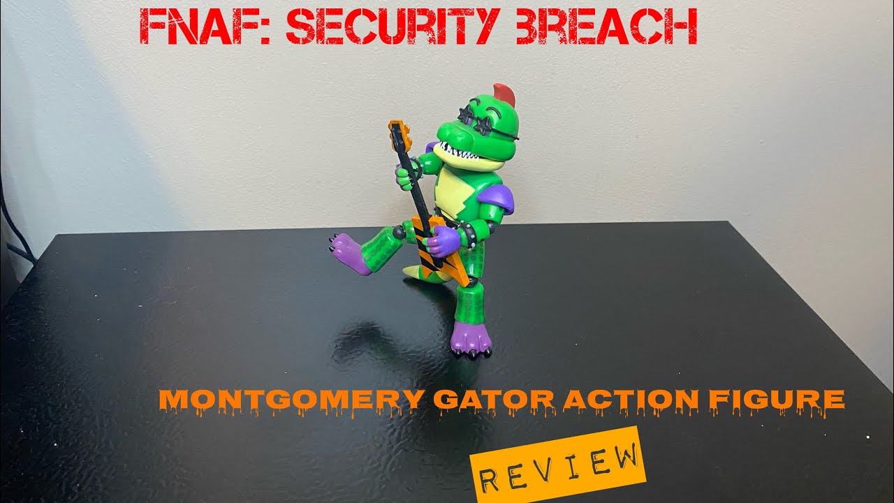 FNaF Security Breach Montgomery Gator Action Figure Review - YouTube