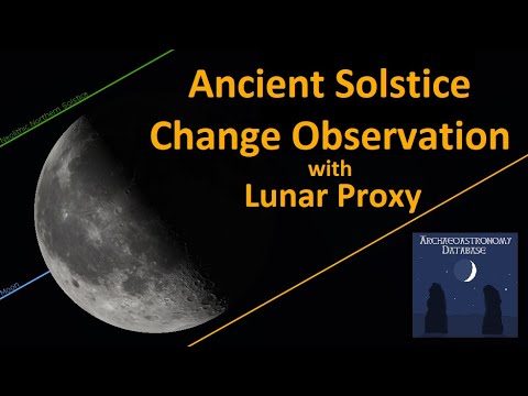 Ancient Solstice Change Observation with Lunar Proxy - YouTube