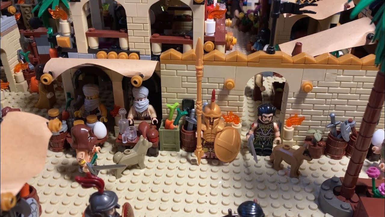 Lego Prince of Persia village street scene #lego #moc #brick # ...