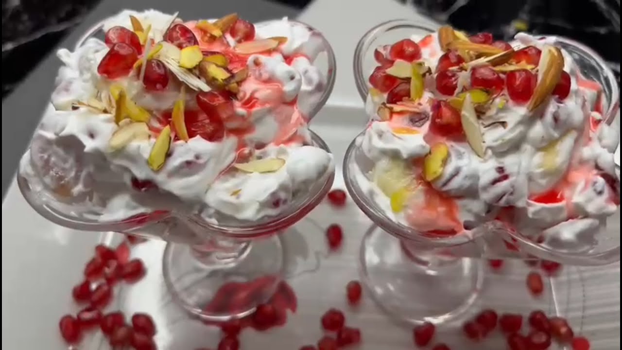 Cream fruit chart recipe by [Kitchen with Maryam] Cream fruit chart ...