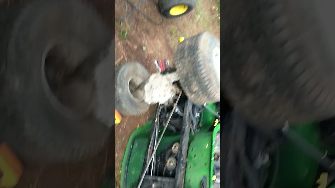 John Deere plastic rear end removal and aluminum rear end installation ...