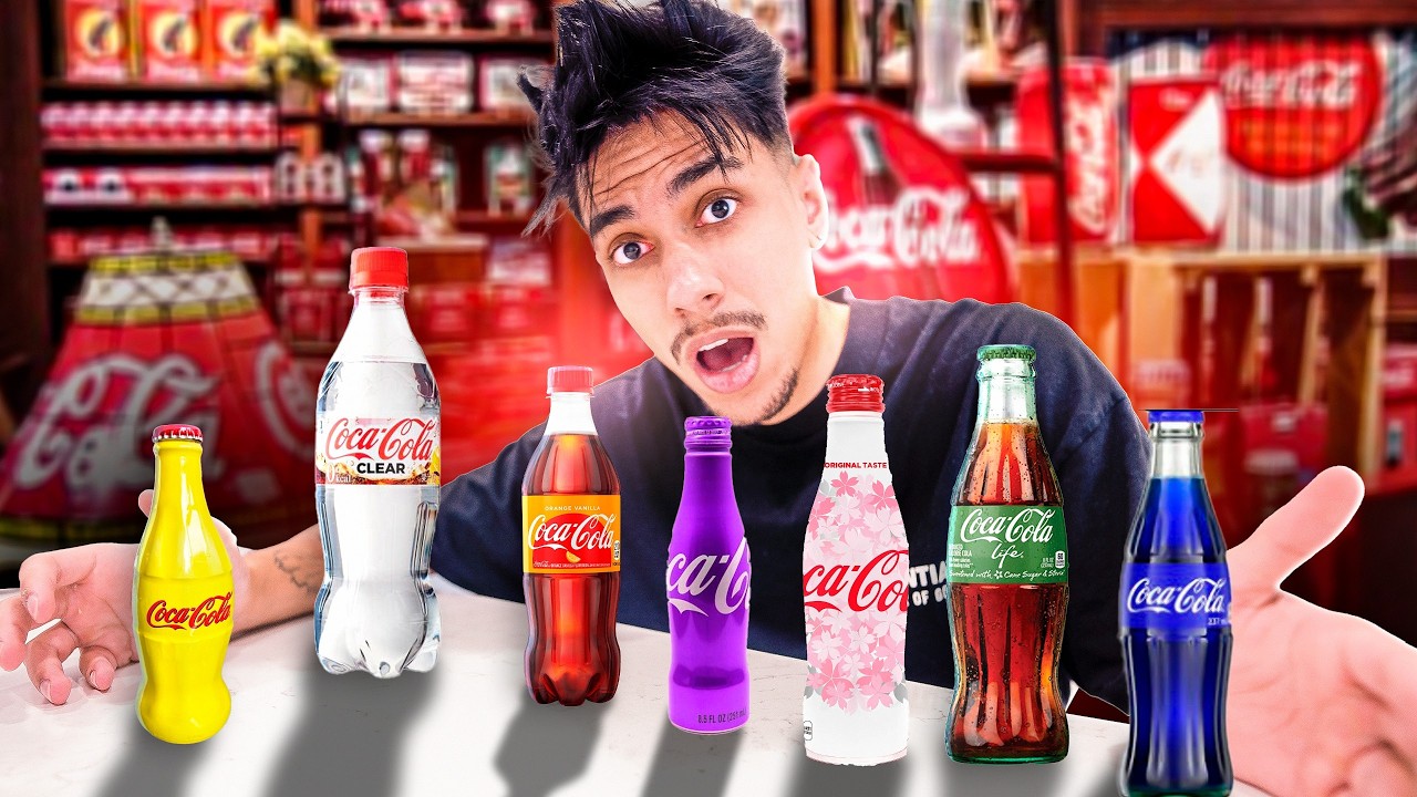 PROVEI TODOS SABORES de COCA-COLA DO MUNDO !! ‹ Ine › - YouTube