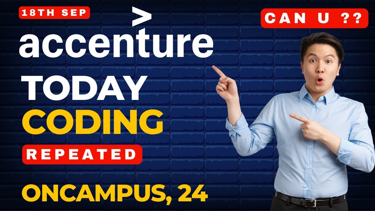 18 Sep : Accenture On campus latest coding questions | Accenture ...